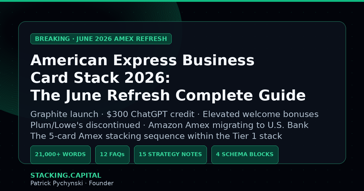 American Express Business Card Stack 2026: The June Refresh Complete ...