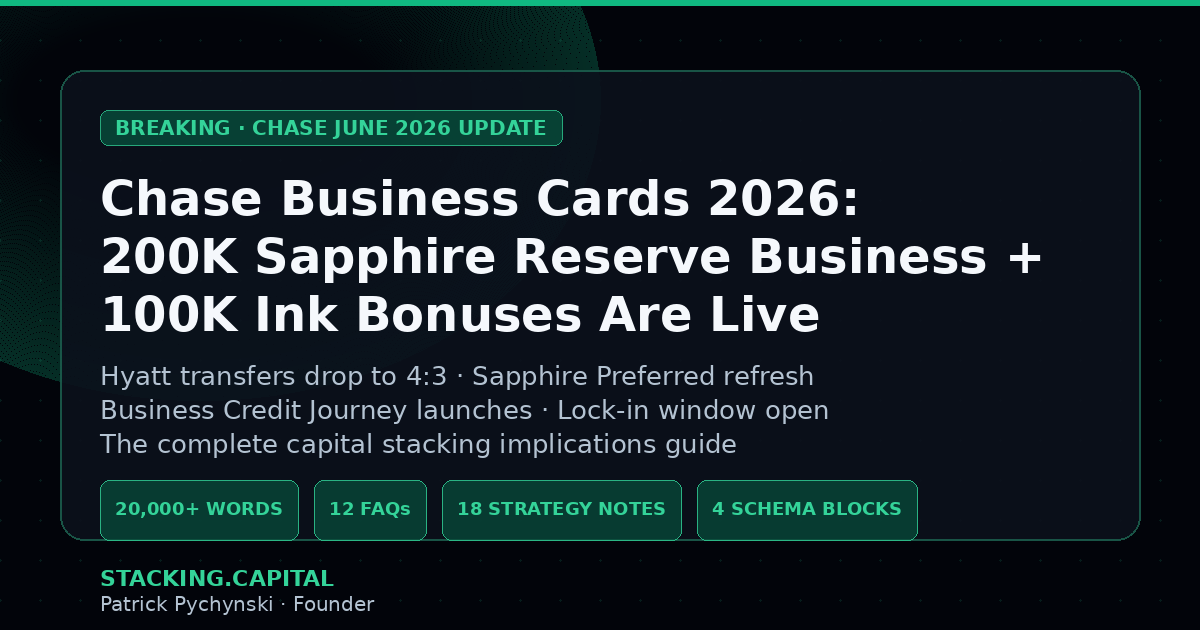 Chase Business Cards June 2026 Update: 200K Sapphire Reserve Business ...