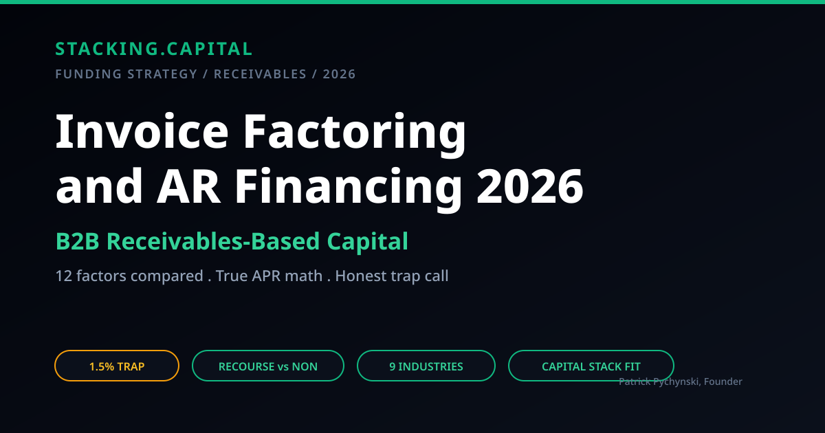 Invoice Factoring and AR Financing 2026: The Complete Guide to B2B ...