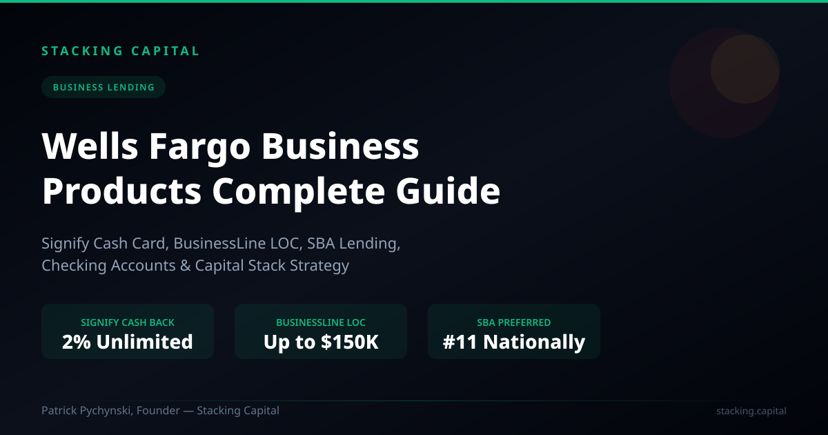 Wells Fargo Business Products 2026 | Stacking Capital
